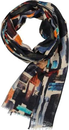 Dante Herren Schal mehrfarbig Wolle
