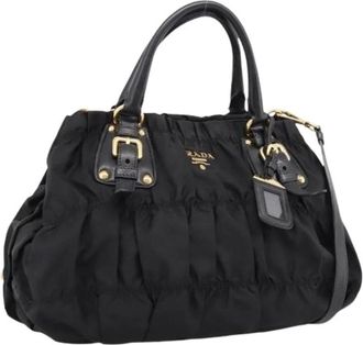 Prada Sac &agrave; main vintage en nylon Pre-owned - Femme - Pre-owned - Noir - Taille: ONE Size