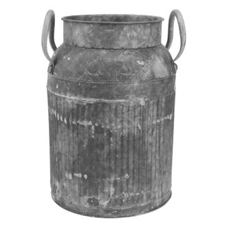 NUOBESTY Vintage Metall blumeneimer Retro Blumenarrangement &Uuml;bertopf Landhausstil Deko Pflanztopf f&uuml;r Garten Wohnzimmer Balkon Gro&szlig;er Antiker Blumentopf im Sha