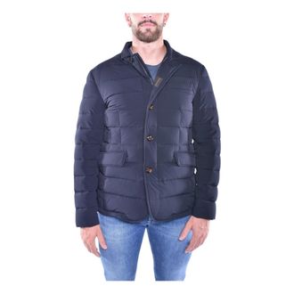 Moorer Klassische Daunenjacke mit Wollkragen - - Jackets - Herren - Blau - M