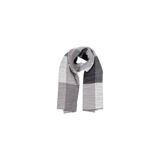 Pieces Umweltfreundlicher Grauer Karo-Schal - - Accessories - Damen - Schwarzk - ONE SIZE