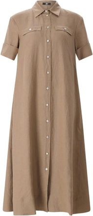 Riani Femme, Robes, Brun, Taille: 38 FR Robe Chemise