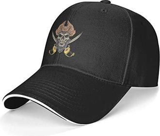 Hdadwy Tête de Mort Barbe Casquette de Baseball réglable Sandwich Casquette Papa Chapeau Cowboy Chapeau Vintage Denim Camionneur Chapeau Casquette de Sport p