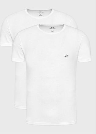 A|X Armani Exchange T-Shirt-Set 956005 CC282 04710 Wei&szlig; Slim Fit