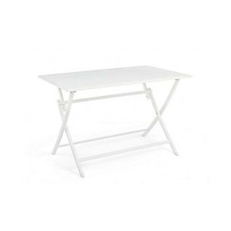 BIZZOTTO Bizzotto - Table de jardin pliante 110x70x71 cm en alu blanc - baio