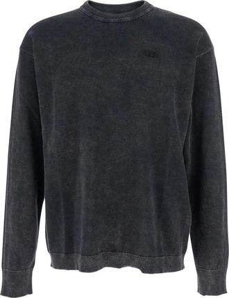 Diesel sweat à effet délavé - Gris