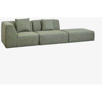 Sklum Cardea 2-teiliges modulares Ecksofa mit gepolstertem Hocker