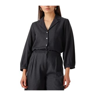 Moss Copenhagen Damen, Blusen & Hemden, Schwarzk, SGr&ouml;&szlig;e