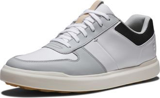 FootJoy Herren Contour Casual Golfschuh, Weiß, Grau, Schwarz, 48 EU