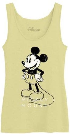 Disney « Micky Mouse » WODMICKTK111 Débardeur Femme, Jaune, Taille S