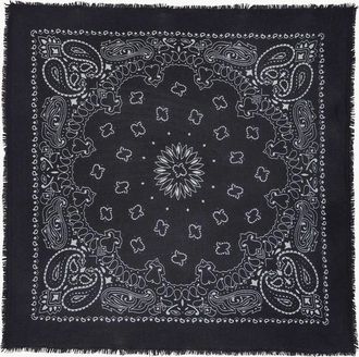 Kujten Grand bandana cachemire imprim&eacute; - Grand Bandana Hachiko