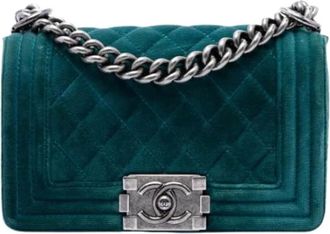 Chanel Pre-owned Sac bandouli&egrave;re Boy Flap - Femme - Pre-owned - Vert - Taille: ONE Size