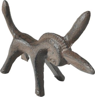 Artibetter Gusseiserne Esel Skulptur Vintage Rustikale Eisen Tierfigur Desktop Dekoration für Haus Büro Geschenk Souvenir Kreative Wohnaccessoires