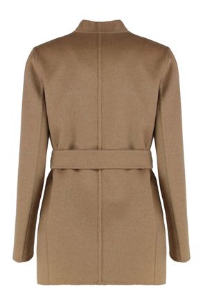 Max Mara Womens Draped Jacket Camel Beige