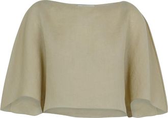 Cortana Femme, Blouses et Chemises, Vert, Taille: 42 FR Chemisier en ramie