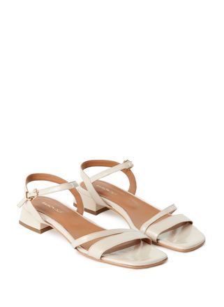 Saison 1865 Sandales plates en cuir COLOMBE