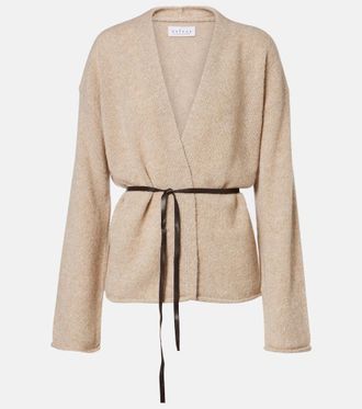 Velvet Cardigan Alina aus einem Wollgemisch