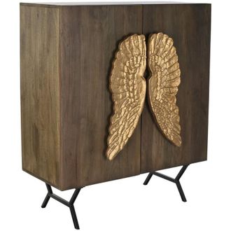 DKD Home Decor Dkd Home Decor - Mango -Buffet 100x50x120 Gold Wings Mango Material Multicolor -Farbfamilienbuffets und Fernsehger&auml;te