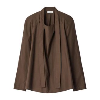 Christophe Lemaire Ascot Bluse - - Blouses & Shirts - Damen - Braun - XS