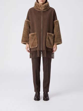 Herno Manteau longueur genou en m&eacute;lange de laine et cachemire avec col montant
