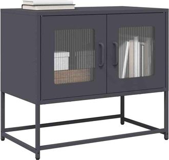 vidaXL Vidaxl - TV-Schrank Anthrazit 68x39x60,5 cm Kaltgewalzter Stahl