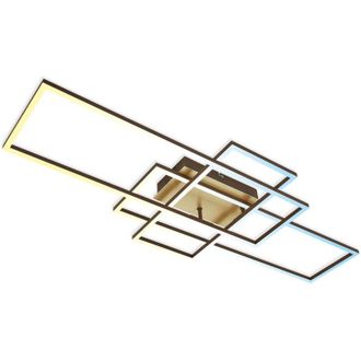 Briloner Led Deckenleuchte Fernbedienung cct Nachtlicht schwenkbar 51W gold Briloner