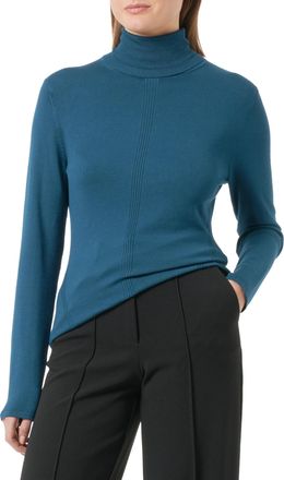 Comma Damen 60.2.61.17.170.2136949 Pullover, 6904 petrol, 38