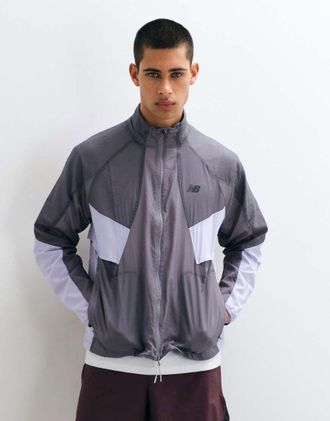 New Balance veste rc r&eacute;fl&eacute;chissante en gris off-line