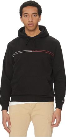 Tommy Jeans Herren Hoodie Entry Graphic mit Kapuze, Schwarz (Black), S
