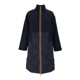 K-Way Mindy Wool Nylon Warm 3/4 - - Coats - Damen - Blau - S