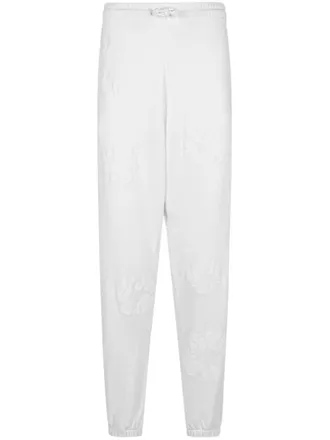 Denim Tears pantalon de jogging Mono Cotton Wreath - Blanc