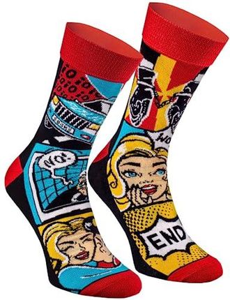 Rainbow Socks Femme Homme drôle des bandes dessinées Chaussettes - 1 paire - Taille 41-46