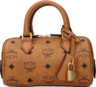 MCM Sacs &agrave; main Mcm pour femme marron/cognac tiss&eacute;