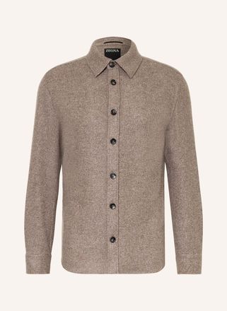 Ermenegildo Zegna Zegna Overjacket Mit Cashmere Und Seide beige