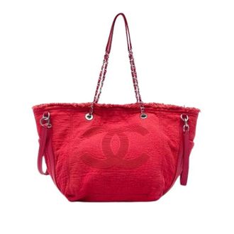 Chanel Pre-owned Canvas Fringe Tote Bag - - Pre-owned - Damen - Rot - ONE SIZE