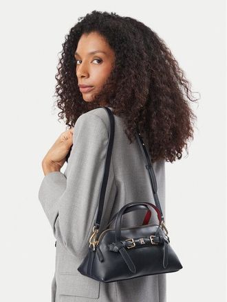 Tommy Hilfiger Handtasche Th Buckle Mini Tote AW0AW19034 Dunkelblau
