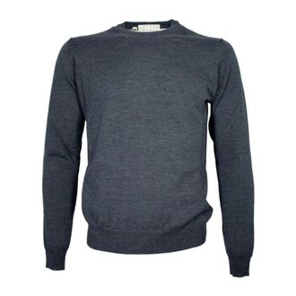 Cashmere Company Rundhals-Pullover aus Merinowolle - - Knitwear - Herren - Grau - 3XL
