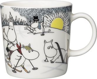 Arabia Mumin Skifahren mit Herrn Brisk Becher 0,3 l