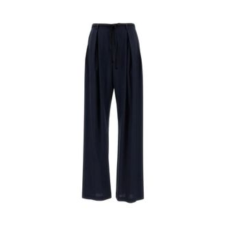 Barena Femme, Pantalons, Bleu, Taille: 48 FR Wide Pantalons