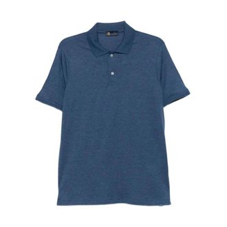 Paul & Shark Homme, Tops, Bleu, Taille: 2XL Polo en Coton et Soie