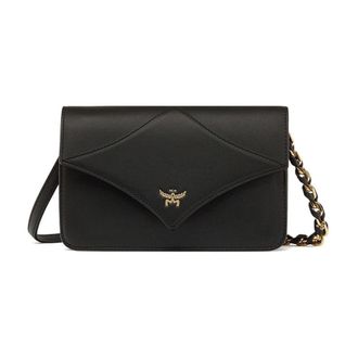 MCM Diamond Umh&auml;ngetasche aus Kalbsleder - - Bags - Damen - Schwarzk - ONE SIZE