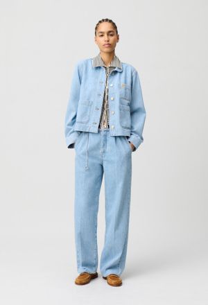 Claudie Pierlot Veste jean denim col claudine