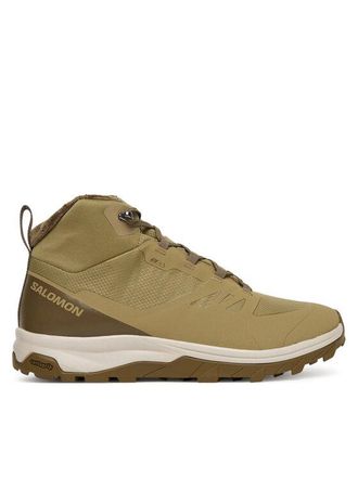 Salomon Trekkingschuhe Outsnap Waterproof L47854000 Gr&uuml;n