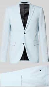 Lindbergh Slim Fit Anzug mit 2-Knopf-Sakko