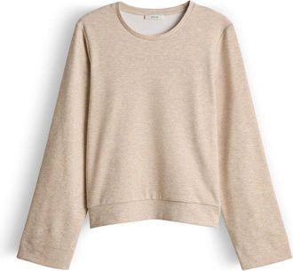 OPUS Longsleeve SAMIKE in M&eacute;lange Optik Schmale Passform, gerader Schnitt, Langarm, angeraute Oberfl&auml;che