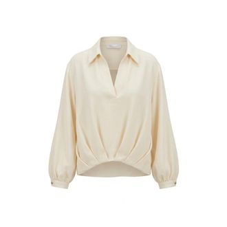 Am&eacute;lie & Am&eacute;lie Carpi Blouse - Femme - Blouses et Chemises - Beige - Taille: 42/44 FR