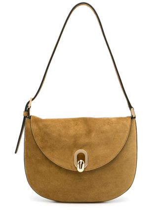 Savette petit sac porté épaule Tondo - Marron