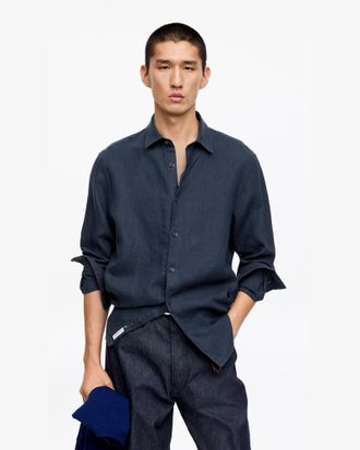 Arket Leinenhemd -Blau