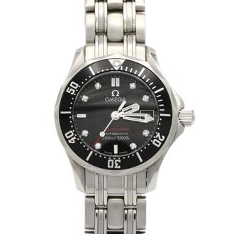 Omega Pre-owned Seamaster Professional Montre en Acier Inoxydable - Femme - Pre-owned - Noir - Taille: ONE Size