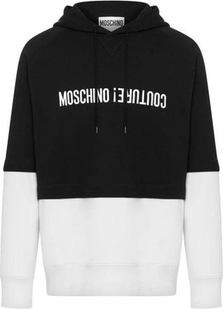 Moschino Homme, Sweatshirts et sweats &agrave; capuche, Noir, Taille: L SweaT-shirt ras du cou en coton